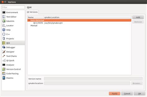 1110 Qt Creator Wont Recognize Any Qt Version Ask Ubuntu