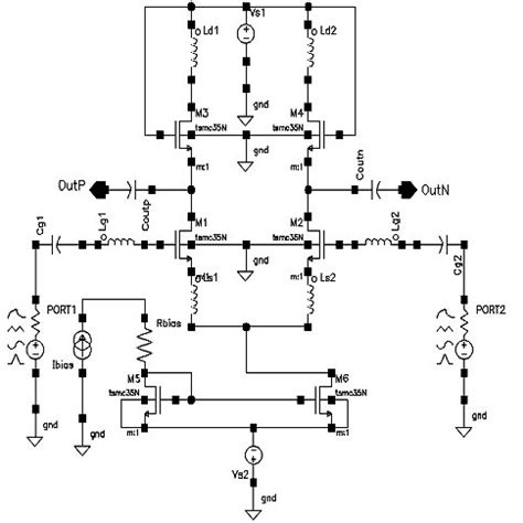 Schematic Diagram Of Differential Low Noise Amplifier Circuit Download Scientific Diagram