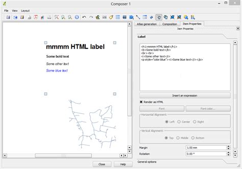 Qgis QQIS Composer Using Bold And Normal Text Styling In A Label At The Same Time