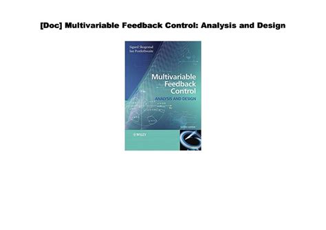 [pdf] multivariable feedback control analysis and design