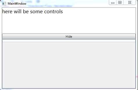 Xaml Wpf Hide Top Panel Layout Stack Overflow