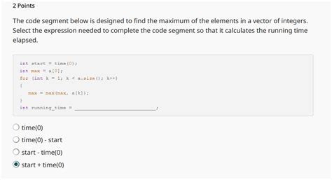 Solved Q43 2 Points Describe An Onlogn Algorithm For