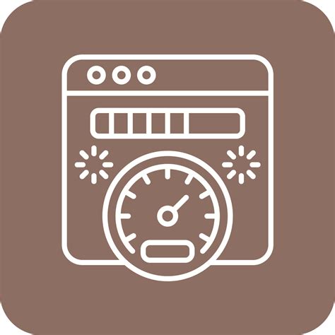 Page Speed Line Round Corner Background Icons 14723273 Vector Art At