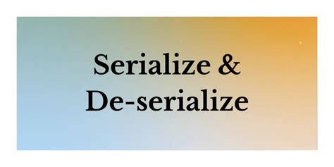 Serialize And Deserialize JSON To Objects In Python AskPython
