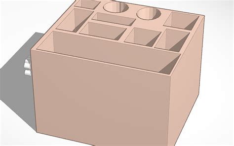 3d Design Desk Tidy 101 The Monstrous Holes Tinkercad
