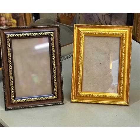 กรอบทอง โอ๊คทอง ไม้1นิ้ว ใส่รูป 4 6นิ้ว Shopee Thailand