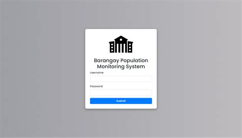 Barangay Population Monitoring System Using Php Mysql And Chart Js With Source Code