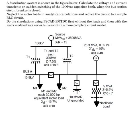 Solved A Distribution System Is Shown In The Figure Below