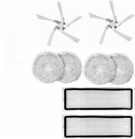 Amazon Com Main Brush Side Brush Hepa Filter Mop Pad Mop Holder Compatible For Dreame Bot