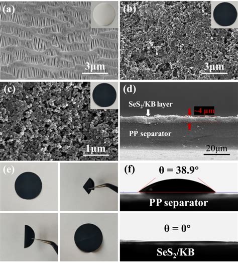Sem Photographs Of A Pristine Pp Separator Surface B C Ses2 Kb Download Scientific