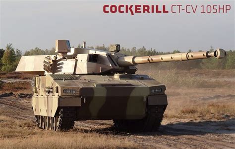 Cockerill Ct Cv 105 Turret On Tracked Vehicle