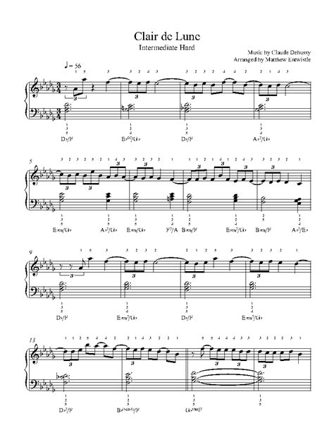 Piano Chords For Clair De Lune At Sean Swick Blog