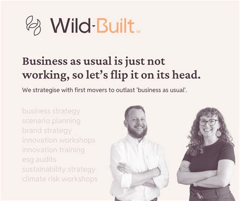 Wild Built Strategy Consultancy Sustainable Innovation