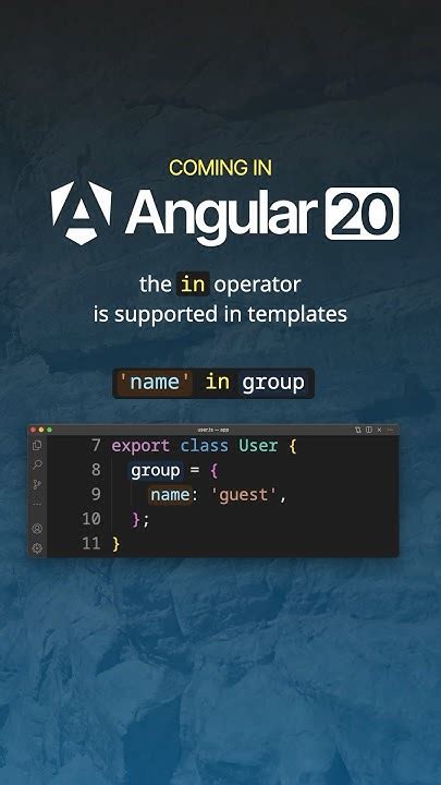 The In Operator In The Upcoming Angular 20 Angular20 Angular Youtube