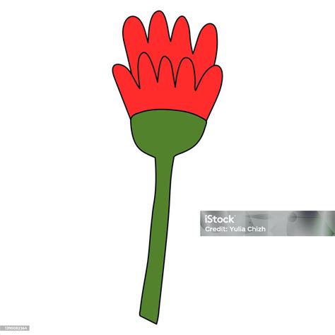 벡터 빈티지 무지개 히피 꽃 환각 고립 된 복고풍 식물 향수 펑키하고 그루비 시대 60 70s 80s 문신 템플릿 및 인쇄 요소