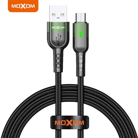Cáp Sạc Nhanh Qc 3 0 Tự Ngắt Type C Micro Moxom Cb60 2 4a Bện Nylon Cao Cấp Dài 1m Shopee Việt Nam