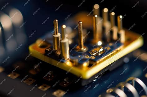 Premium Photo Macro Shot Of A Transistor In A Test Socket Revealing