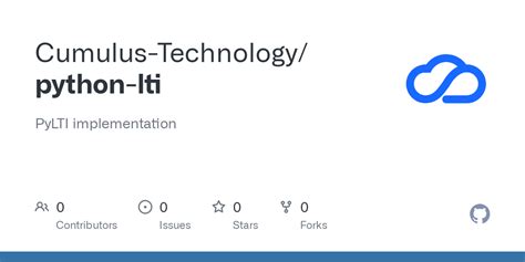 GitHub Cumulus Technology Python Lti PyLTI Implementation