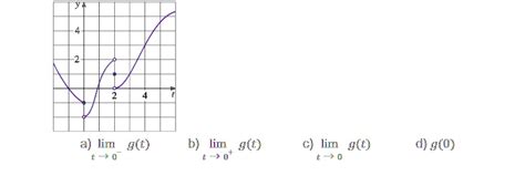solved texts for the function 𝑔 whose graph is given state the value