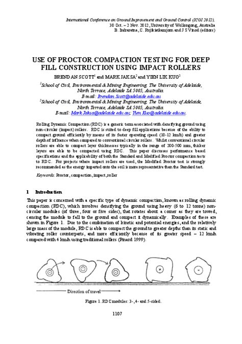 use of proctor compaction testing for deep fill construction using