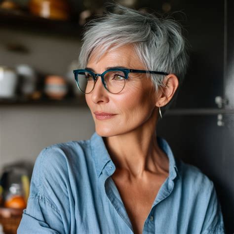 25 Flattering Pixie Cuts For Women Over 50 With Glasses In 2025 Kappers Magazine
