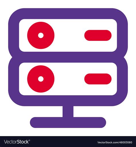 Server Stack Used For Data Storage Royalty Free Vector Image