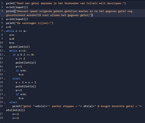 3n1 Via Python Wiskunde Is Leuk
