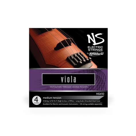 Ns Electric Viola String Set Orchestral Daddario