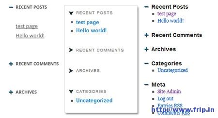 Standard Widget Extensions Frip In