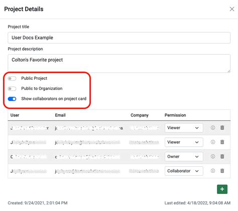 Project Settings Kartorium User Docs