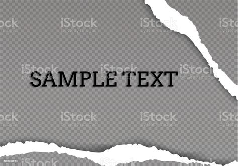 원활한 찢어진된 종이 텍스트를 위한 공간을 가진 투명 한 배경 벡터 아트와 일러스트 레이 션 0명에 대한 스톡 벡터 아트 및 기타 이미지 Istock