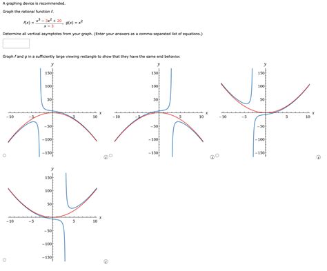 Solved f(x)=(x^(3)-3x^(2)+20)/(x-3),g(x)=x^(2)Determine all | Chegg.com