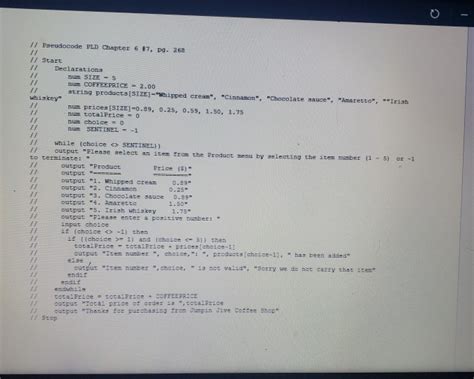 Solved Need This Pseudocode Turned Into C That Can Be