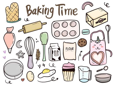 Cartoon Baking Utensils