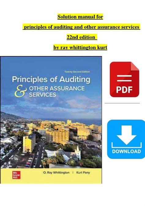 Solution Manual For Principles Of Auditing And Other Assurance Services 22nd Edition By Ray