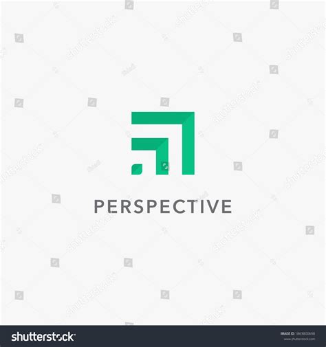Perspective Logo Design Vector Illustration Stock Vector Royalty Free