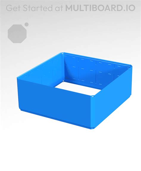 4x4x15 Simple Walls Standard Click In Multibin Shell Extension