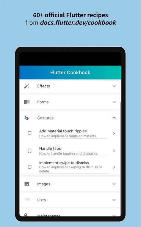 Flutter Offline Cookbook Para Android Descargar