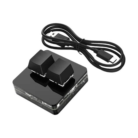 Jwqfbc 2 Key Copy Paste Keyboard Type C Self Programming Macro Rgb Red