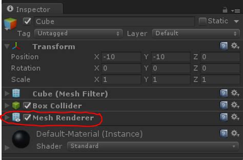 Add A Component Material To A Cube In Unity C Stack Overflow