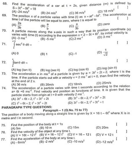 [answered] 68 69 70 71 72 73 74 Find The Acceleration Of A Car At T 2s Kunduz