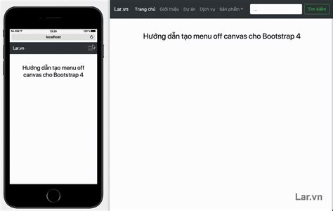Tạo menu trượt ngang off canvas hiện đại cho Bootstrap