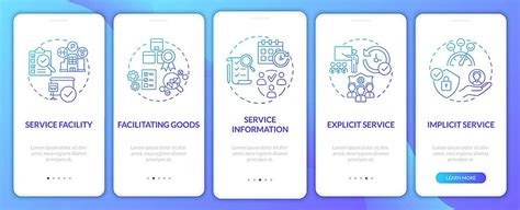 Facilitating Goods Blue Gradient Concept Icon Thin Blue Operational
