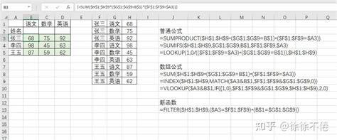 Excel多条件匹配问题，如何根据双条件查找单值？ 知乎