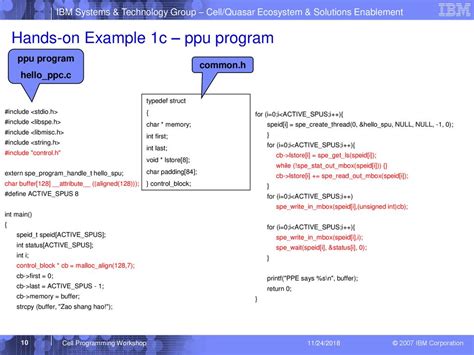 Cell Programming Workshop Cellquasar Ecosystem And Solutions Enablement Ppt Download