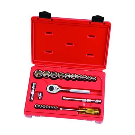 Proto 1 4 And 3 8 Drive Socket Set 22 Pieces 6 Point