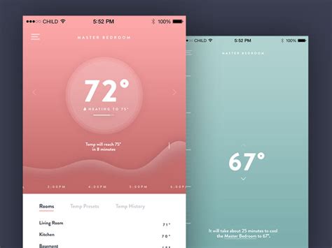 Smart Thermometer App Ui Concept Download Free Resource