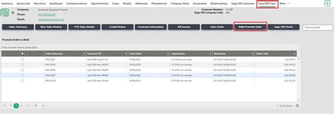 Bulk Promote In Gumu™ For Sage Crm Sage 100 Integration Sage Crm