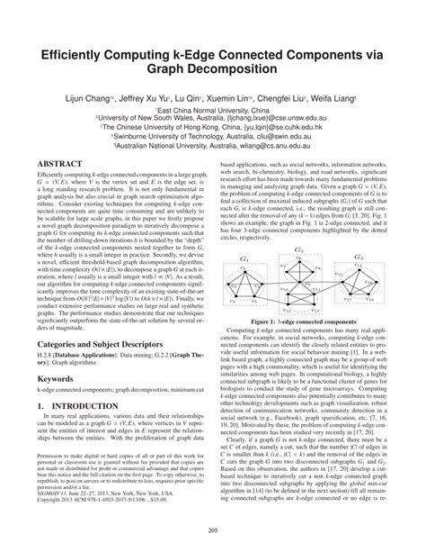 Pdf Efficiently Computing K Edge Connected Components Via Graph Decomposition