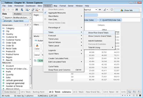 how to add totals in tableau dummies